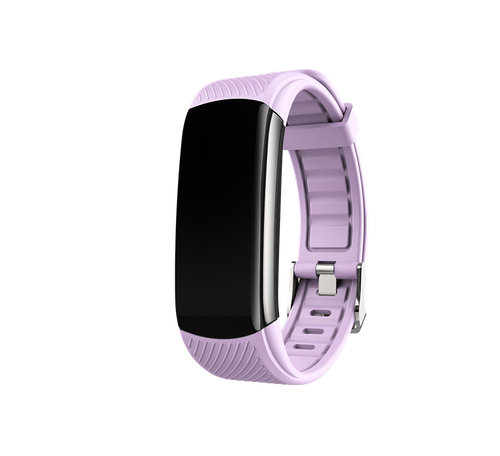 Smart Watch Purple Touch Bluetooth Heart Rate Fitness Waterproof For ...