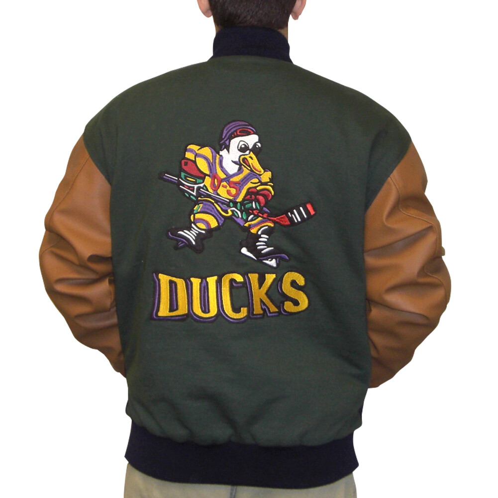 Gordon Bombay Jacket Mighty Ducks Movie Varsity Letterman Hockey ...