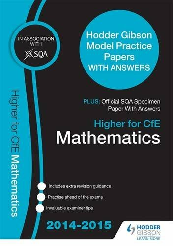 SQA Specimen Paper 2014 Higher for CFE Mathematics & Hodder Gibs | eBay