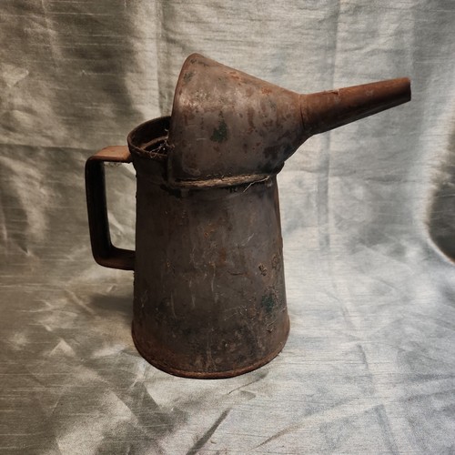 Vintage OIL MEASURING CAN - 1/2 Gallon | eBay