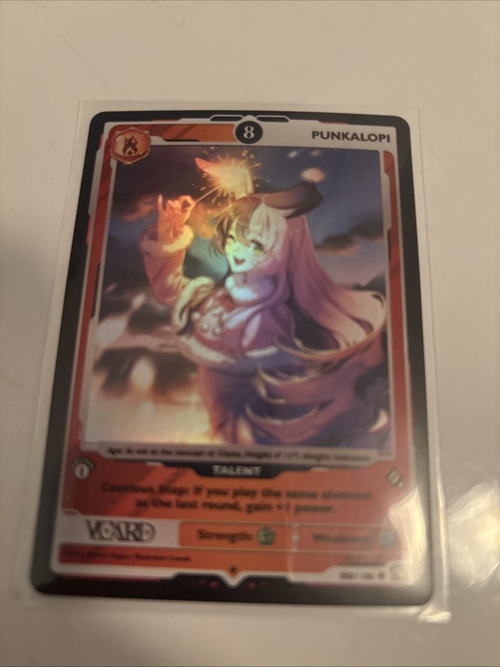Gamersupps VCARD Rising Stars 1st Ed Holo 8 Vtuber Punkalopi | eBay