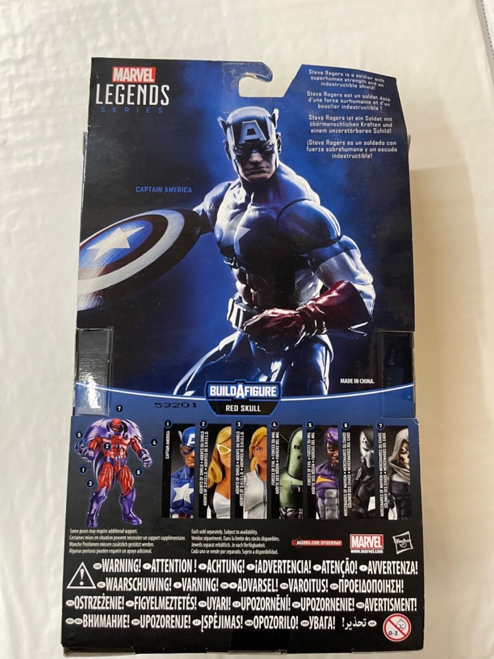 Marvel Legends Captain America Red Skull BAF 6" T4 - HASBRO | eBay UK