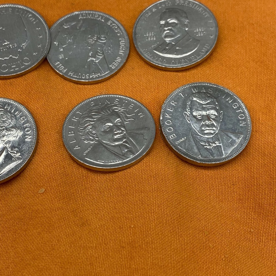 VINTAGE LOT OF 12 SHELL'S GAME COINS - MR. PRESIDENT & more | eBay
