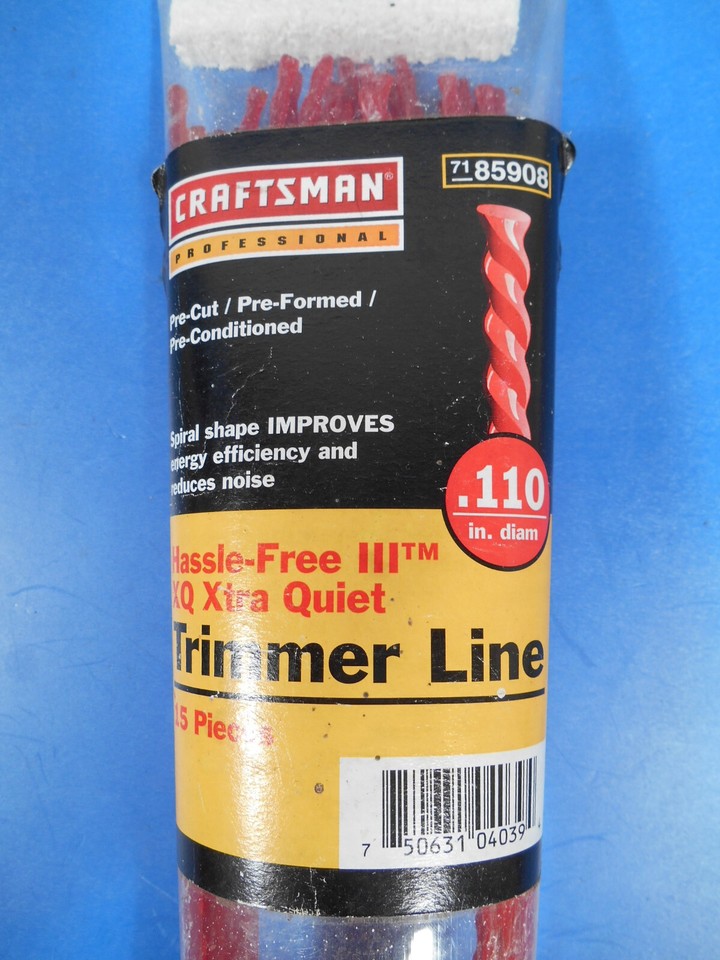 Craftsman Professional Extra Quiet Trimmer Line 15 Pieces .130 85909 | eBay