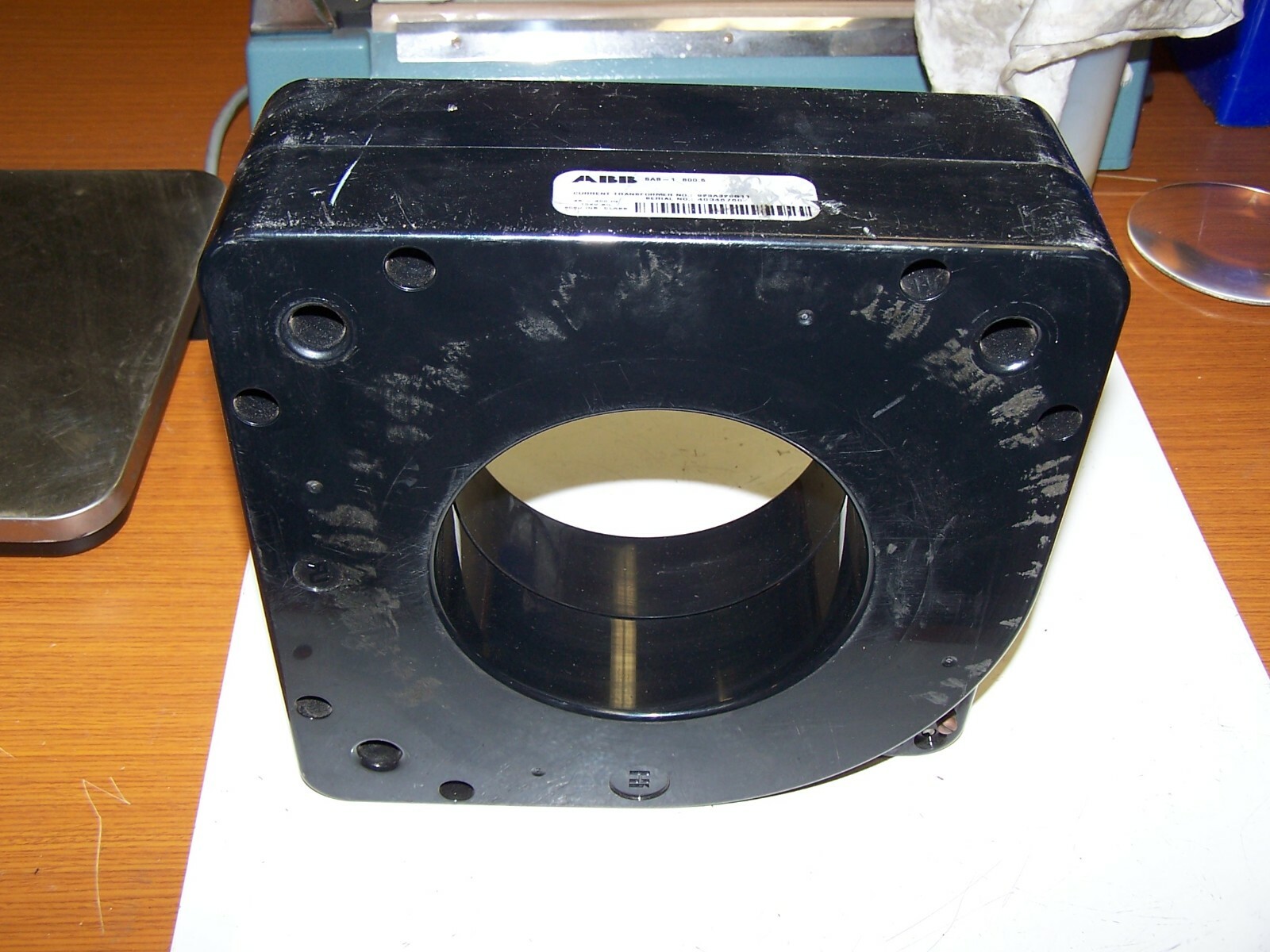 👀 ABB SAB-1 800:5 CURRENT TRANSFORMER 10KV BIL 600V 25-400Hz 923A329G11 ...