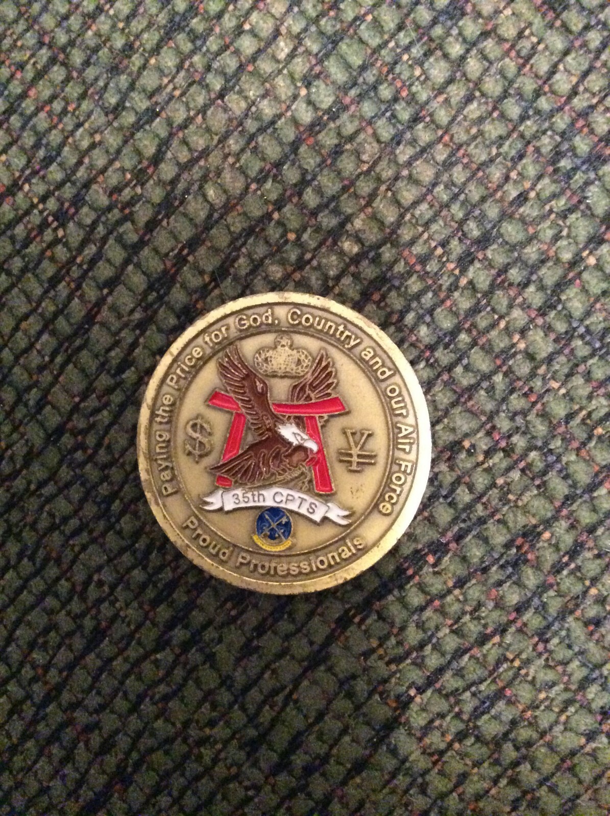 Air Force 35th Comptroller Squadron Challenge Coin Misawa Air Base ...