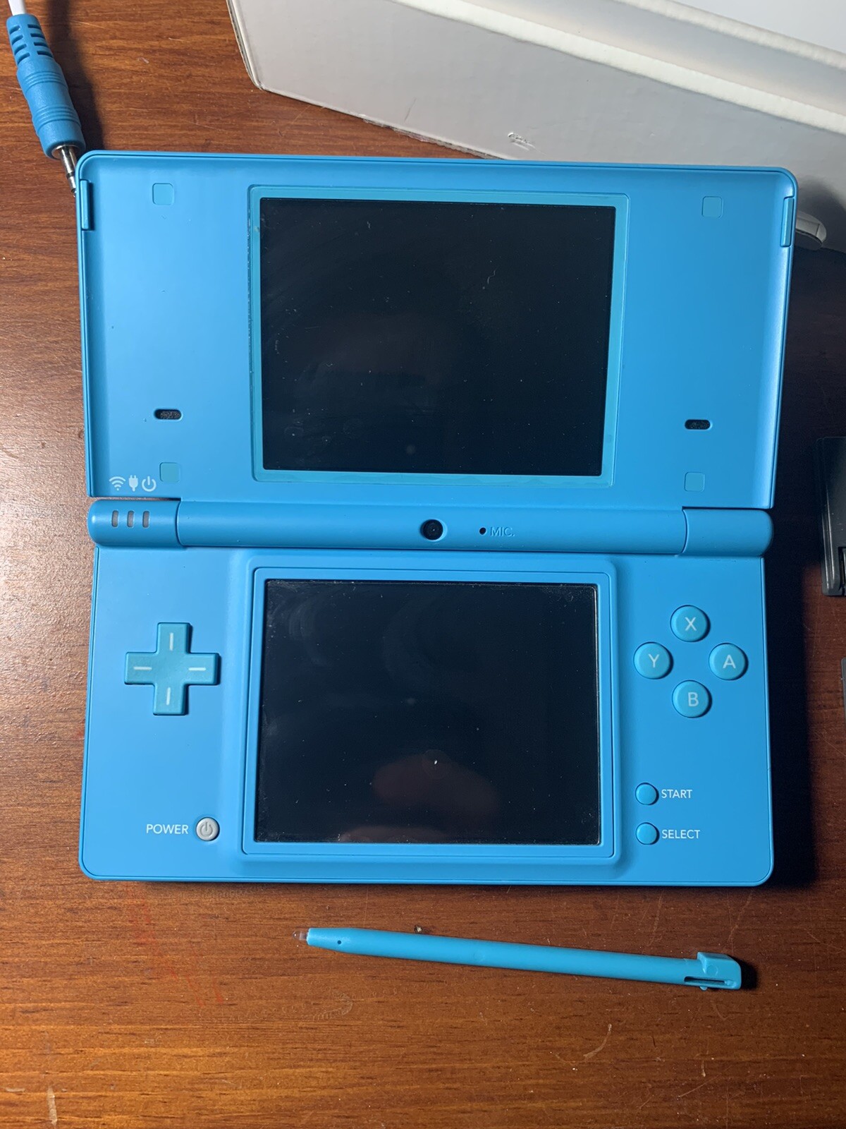 Nintendo DSi Light Blue Handheld Console With Box + 5 Games 45496718763 ...