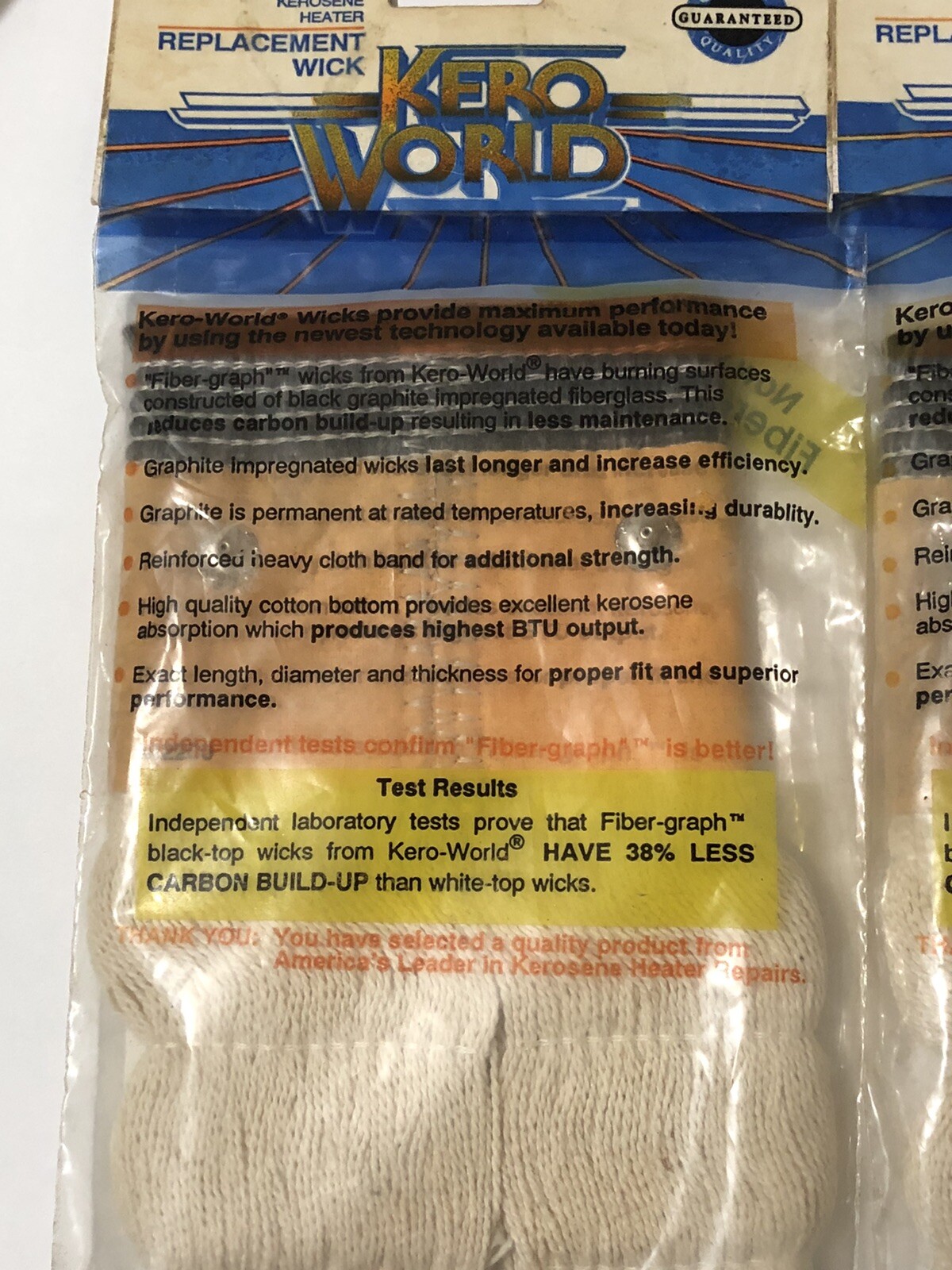 TWO WICKS Comfort Glow GC-11 Wick, Touch N Glow K-13, Kero World Wick ...