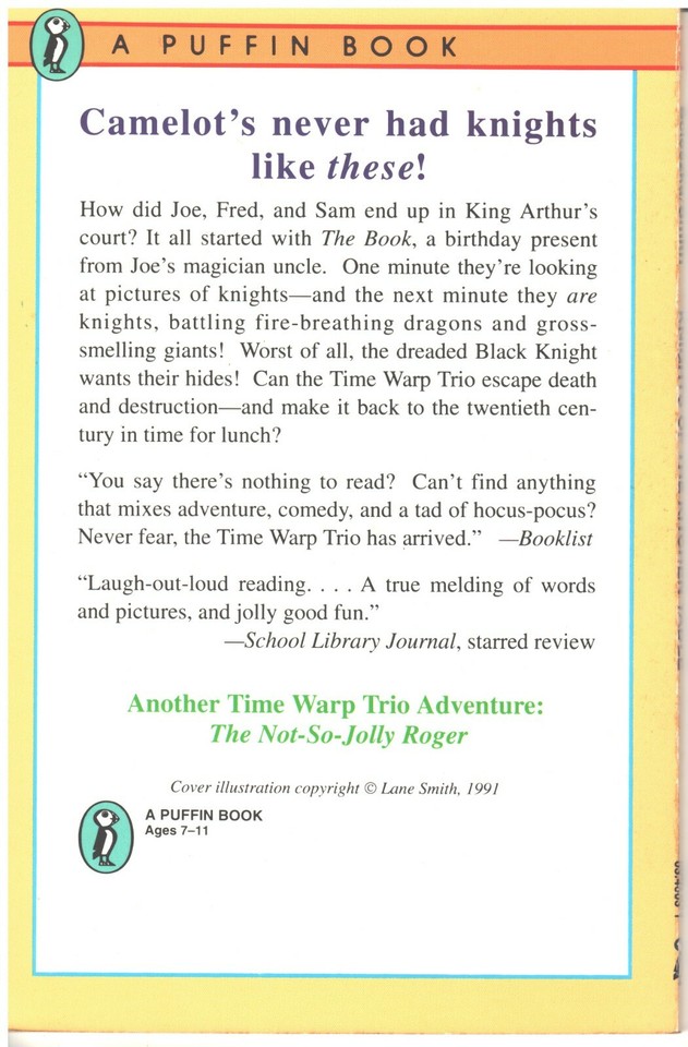 The Time Warp Trio Knights Of The Kitchen Table Jon Scieszka Puffin ...
