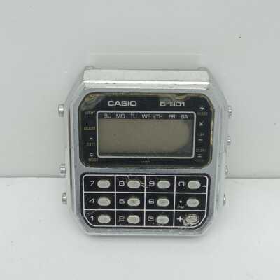 Casio Calculator C-801 Quartz 133 Digital Vintage Men’s Watch For Parts ...