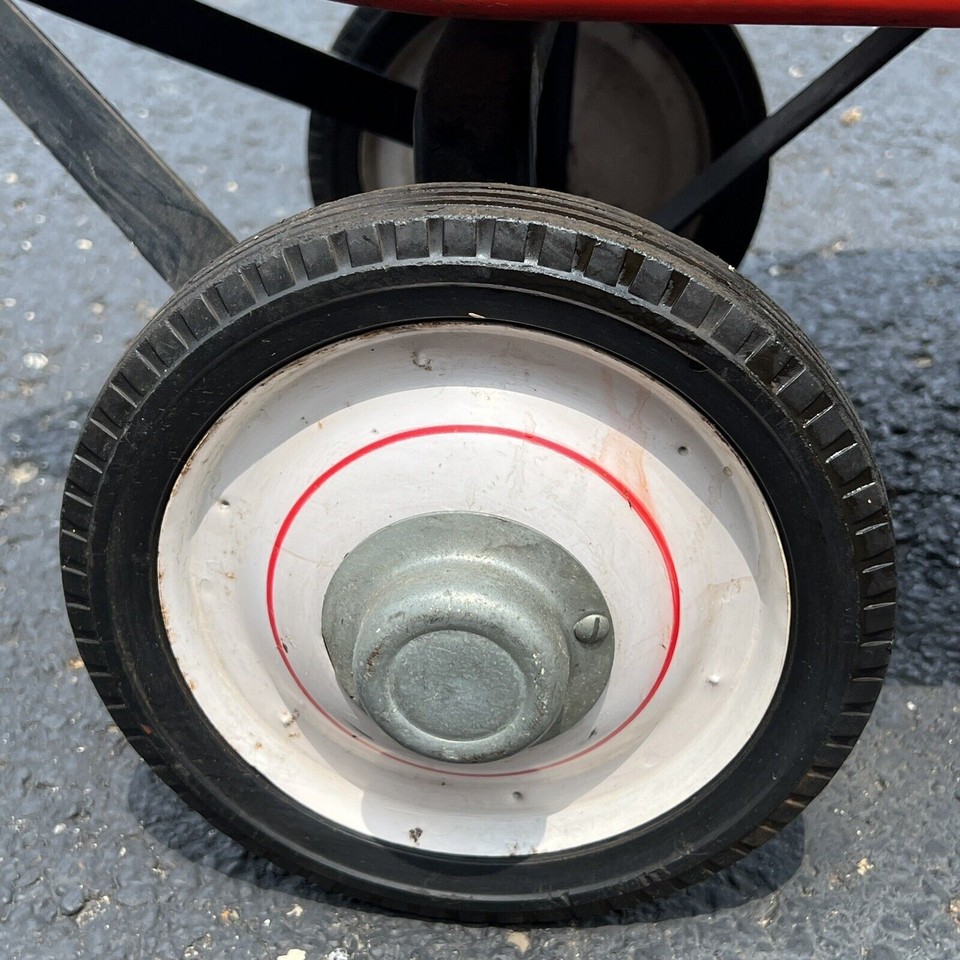 Vintage 60’s REX JET Red Metal Pull Wagon | eBay