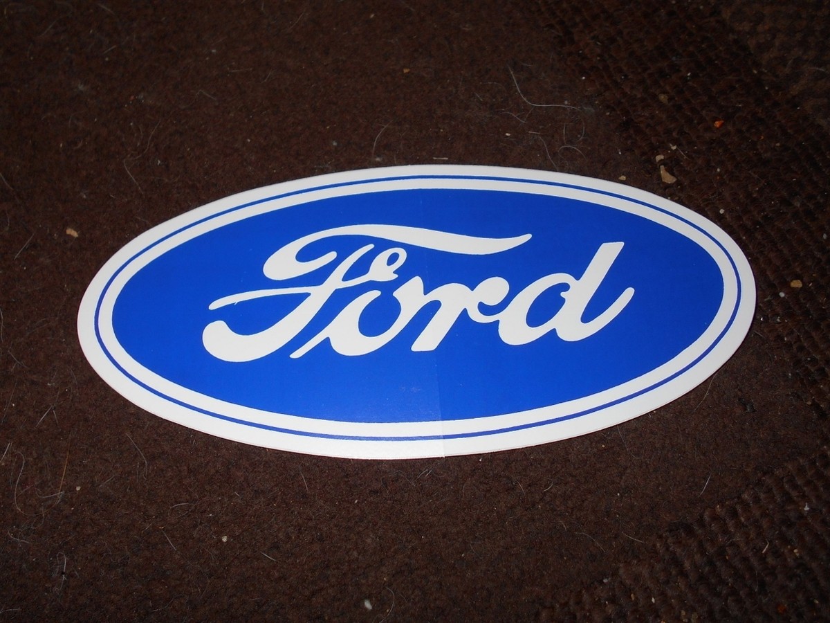 Ford Blue Oval Logo Ford Men's Stripe Oval Logo Blue T Shirt – Ford