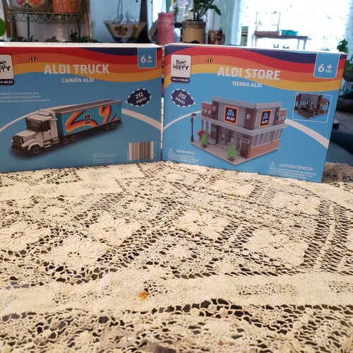 Bee Happy Aldi Truck and Aldi Store Building Sets Lot | eBay