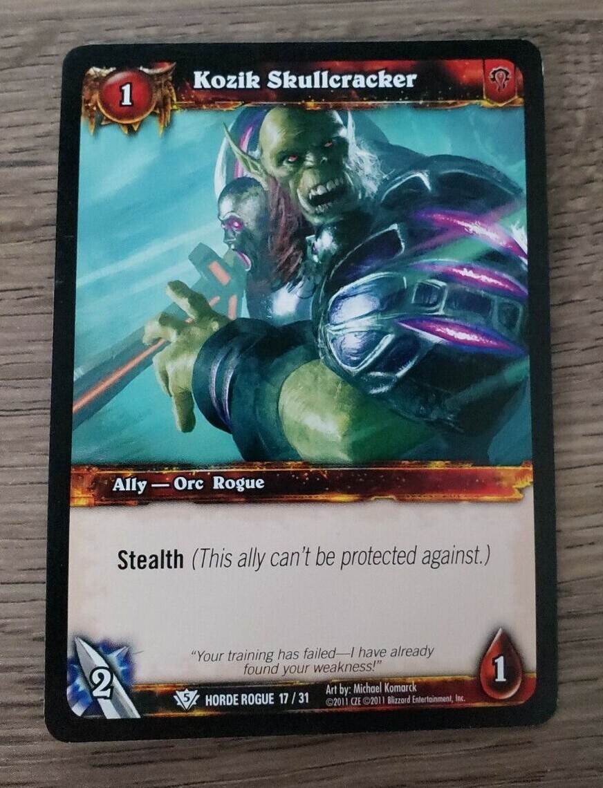 Wow Tcg Orc Cards