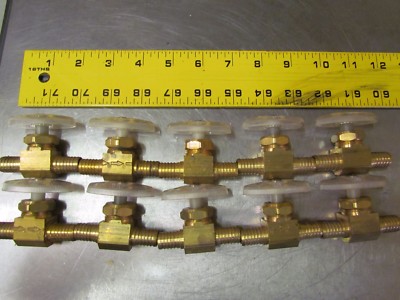 10 Brass Body Straight Qest Valve 3/8" X 3/8" ID Not 1/4 Turn 1/2" X 1/ ...