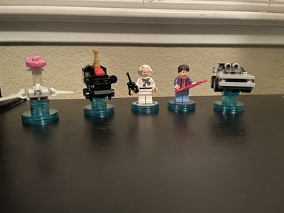 LEGO Dimensions Back to the Future Lot Marty Doc DeLorean Hoverboard ...