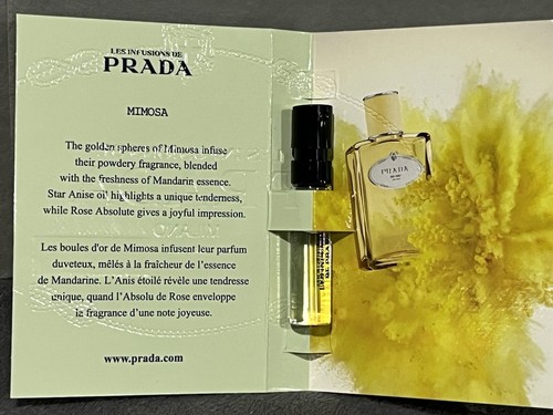 Les Infusions de Prada Mimosa Travel Fragrance Perfume Trial Sample ...