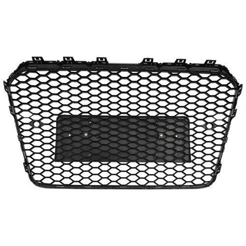 Gloss Black For 2013-2016 Audi A5 S5 B8.5 RS Honeycomb Mesh Front ...
