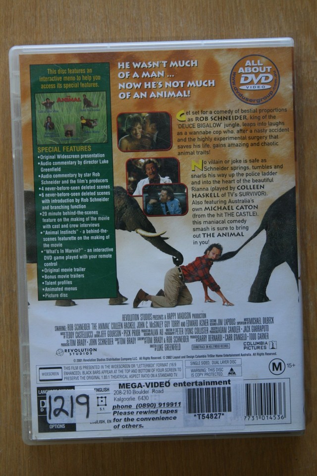 The Animal DVD Preowned (D199) | eBay