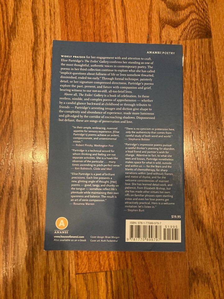 The Exiles' Gallery by Elise Partridge 9781770899797| eBay