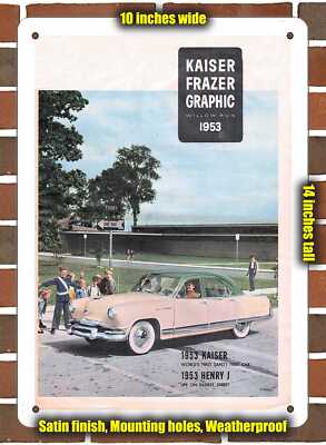 Metal Sign - 1953 Kaiser Frazer Graphic | eBay
