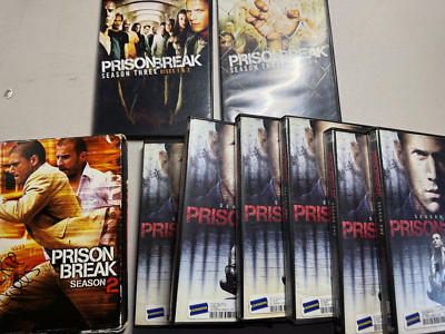 Prison Break Season 1 (DVD, 2009, 6-Disc Set), Season 2, Season 3 discs ...