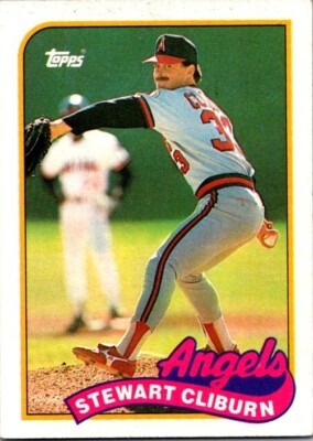 1989 Topps 649 Stewart Cliburn California Angels | eBay
