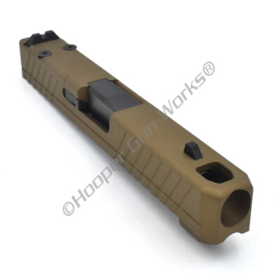 HGW Complete Upper Glock 43 Pro Comp Burnt Bronze RMSc Slide Black ...