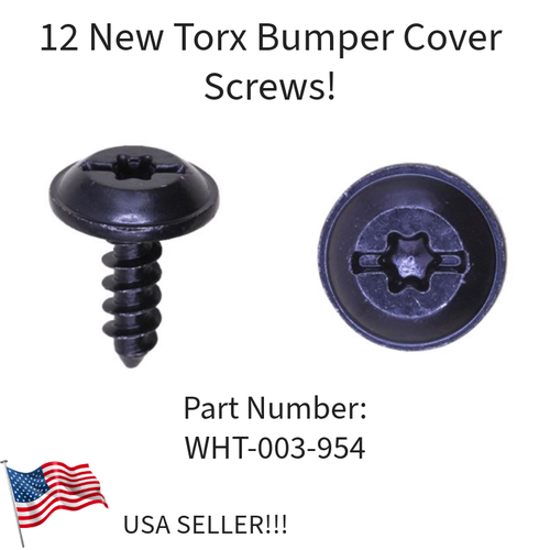 12 NEW TORX BUMPER COVER SCREWS! FOR VOLKSWAGEN ATLAS BEETLE JETTA EOS ...