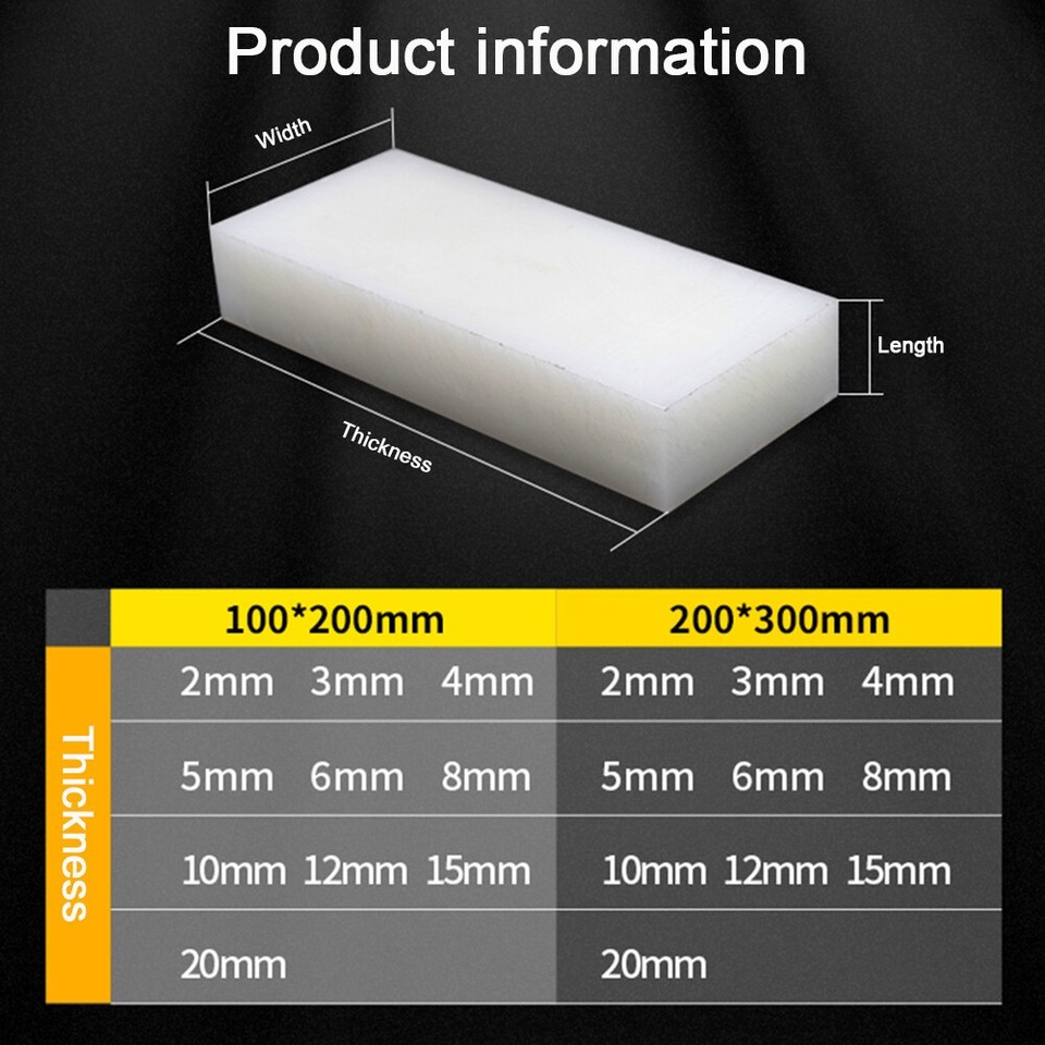 Black White Grey Polypropylene Plate PP Plastic Sheet Engineering Board ...