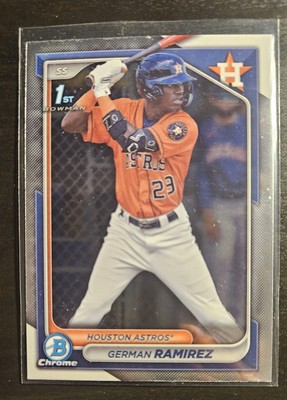 2024 BOWMAN PROSPECT 1ST CHROME HOUSTON ASTROS - GERMAN RAMIREZ #BCP-93 ...