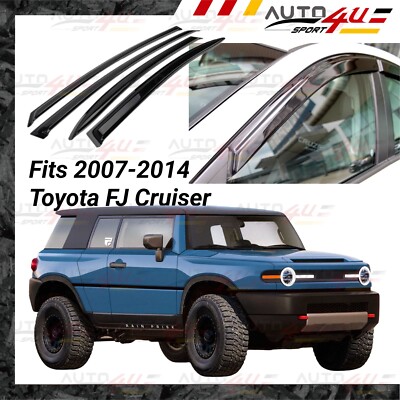 Fit for Toyota FJ Cruiser 07-14 Vent Window Visor Rain Sun Wind Guard ...