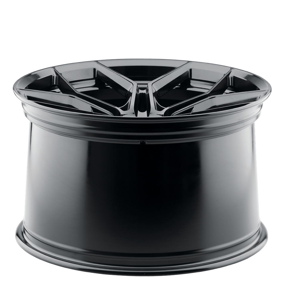 20” BD-F25 GLOSS BLACK WHEELS RIMS FOR MCLAREN 650 720 20X9 AND 20X12 ...