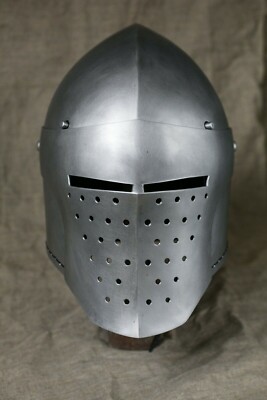 18GA Steel Medieval Combat Bascinet Helmet Griffon Medieval Rao Helmet Padded | eBay