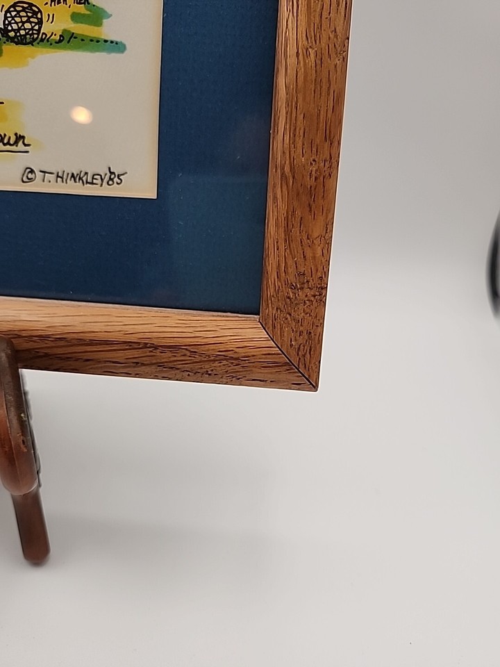 T Hinkley '85 Golf Humor Watercolor Art Print Wood Frame Matted Duck ...