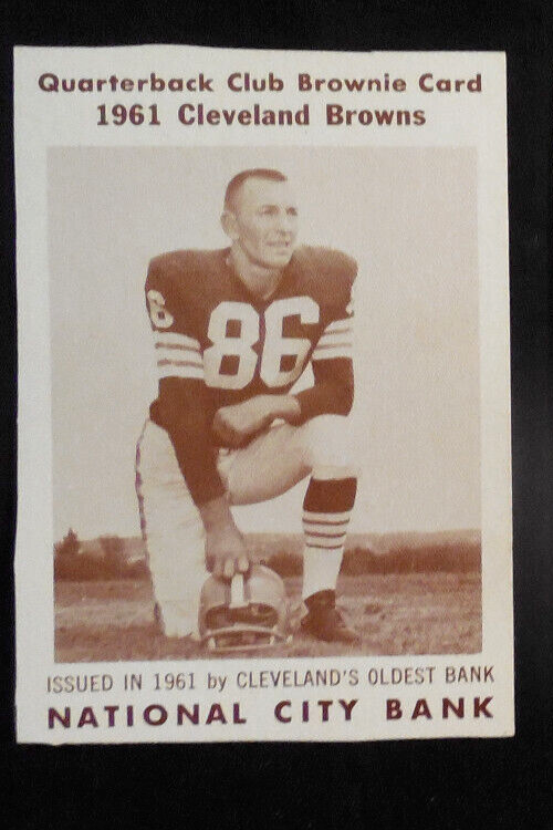 1961 National City Bank Cleveland Browns Cards U PICK Fiss Morrow ...