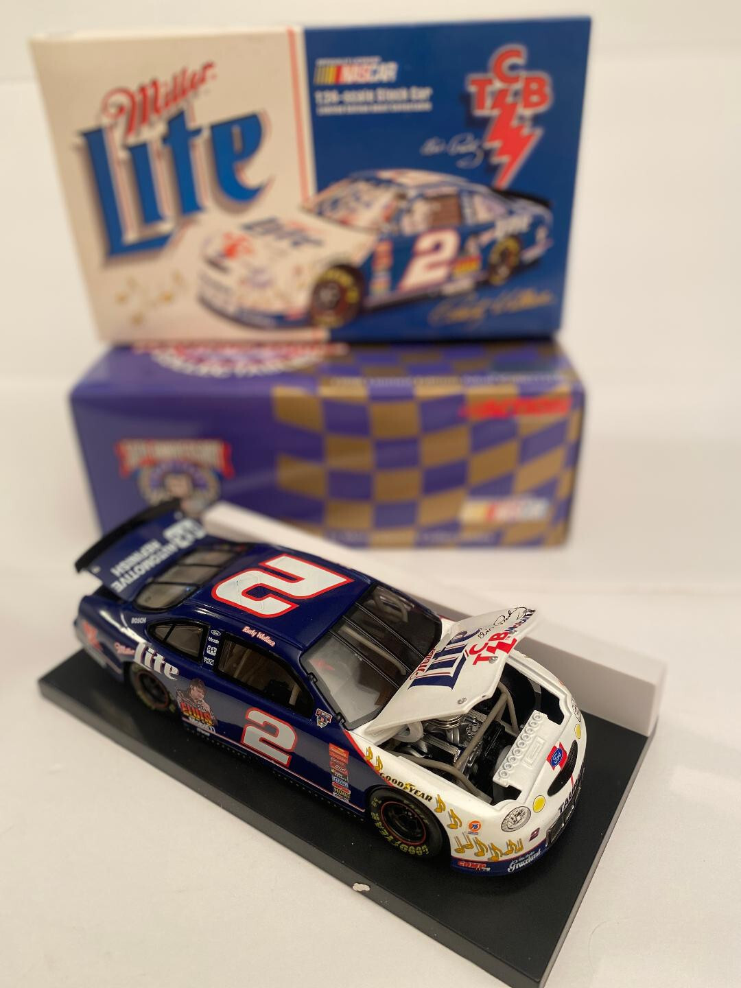 NASCAR 1998 RUSTY WALLACE #2 MILLER LITE / ELVIS TCB 1/24 CAR 1 OF ...
