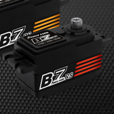 POWER HD B7-RS 180.5 oz / 0.055s Titanium & Steel Gear Brushless Servo ...