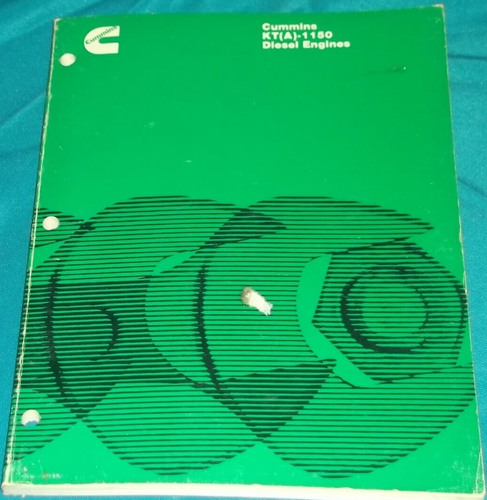 CUMMINS KT-1150 KTA-1150 DIESEL ENGINE SERVICE SHOP REPAIR BOOK MANUAL ...