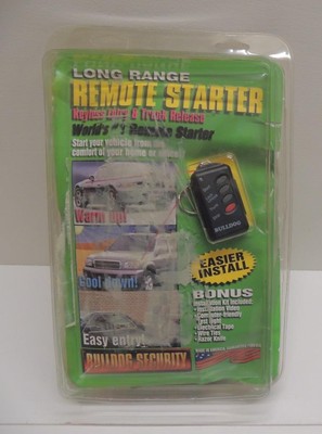 Bulldog Security REMOTE STARTER Keyless Entry & Trunk Release RS114 NOS ...