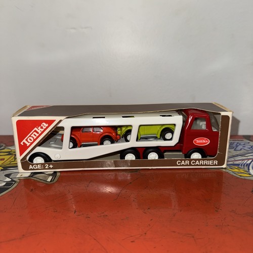Vintage Tonka Car Carrier 636 in Box Toy Truck VW Beetles Collectible ...