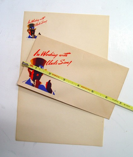 MINT VINTAGE OLD ORIGINAL 1942 WWII HOME FRONT UNCLE SAM LETTER ...