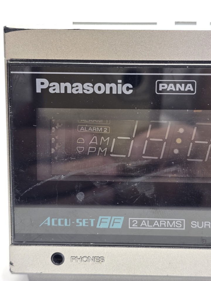Panasonic Accu-Set ATS Alarm Clock AM/FM Radio RC-X310 Vintage ...