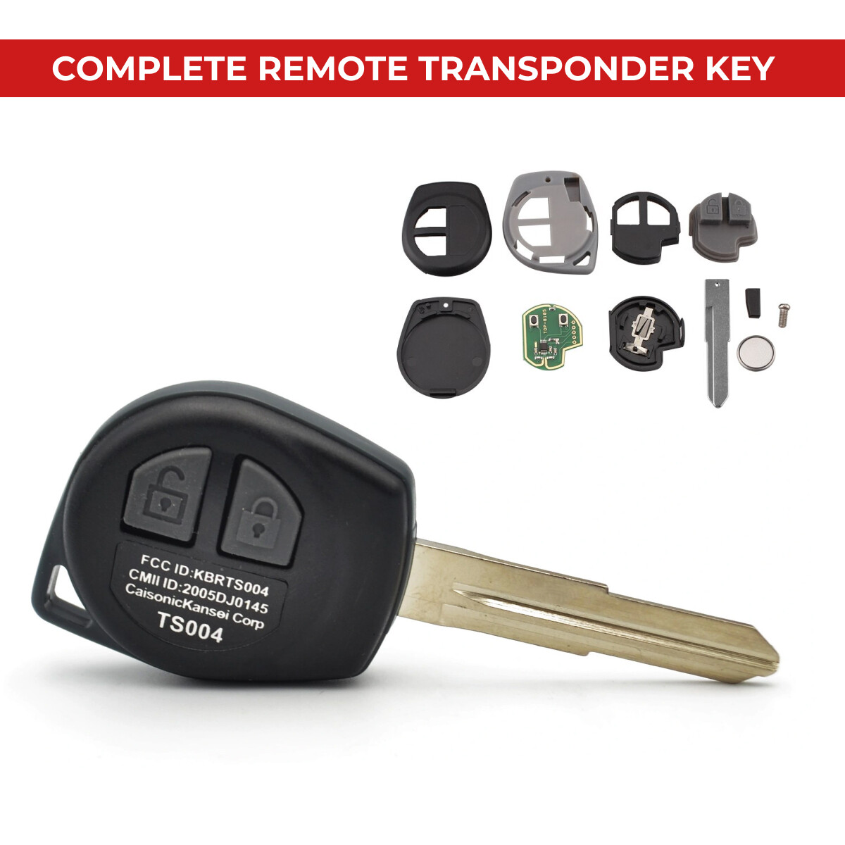 For Suzuki SX4 2007 - 2013 Remote Car Key ID46 Chip 433MHz HU87 Uncut 2 ...