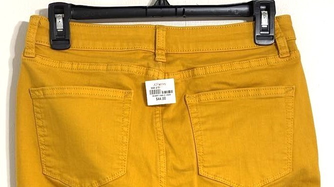 Size 4 Mustard Yellow Skinny Ankle Cotton Skinny Jeans by a.n.a. | eBay