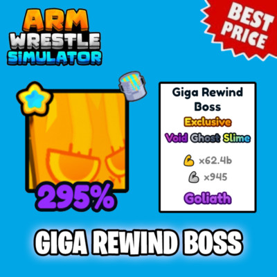 Giga Rewind Boss | 🔥 62b + 295% Strength Boost | Arm Wrestle Simulator ...