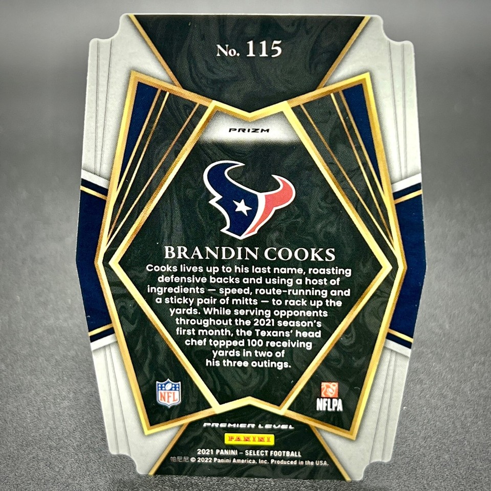 brandon cooks 2021 select green/yellow prizm premier level die cut | eBay