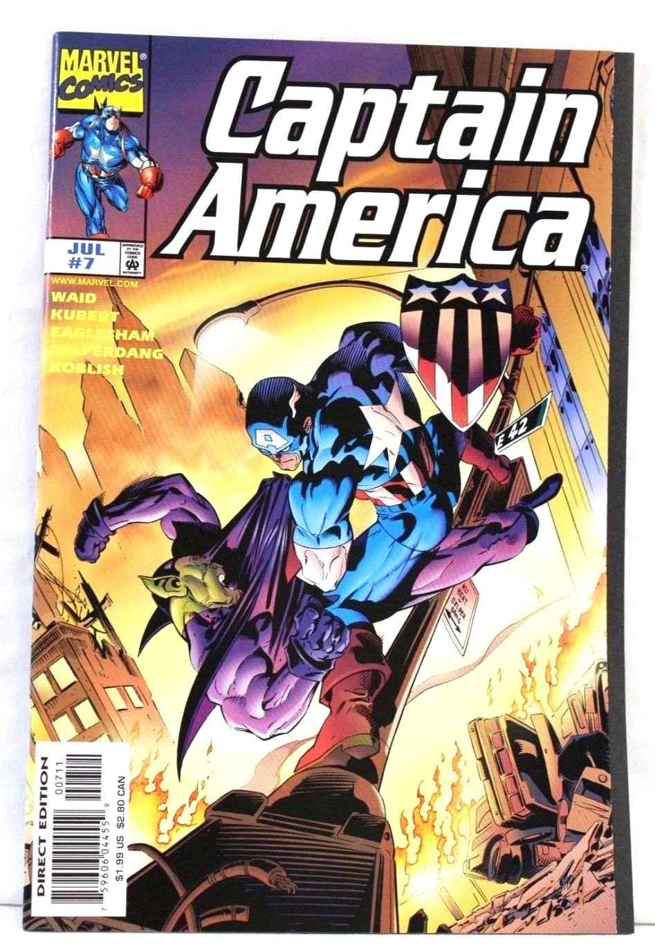 Captain America Volume 3 #7 Andy Kubert Mark Waid Comic Marvel Comics ...