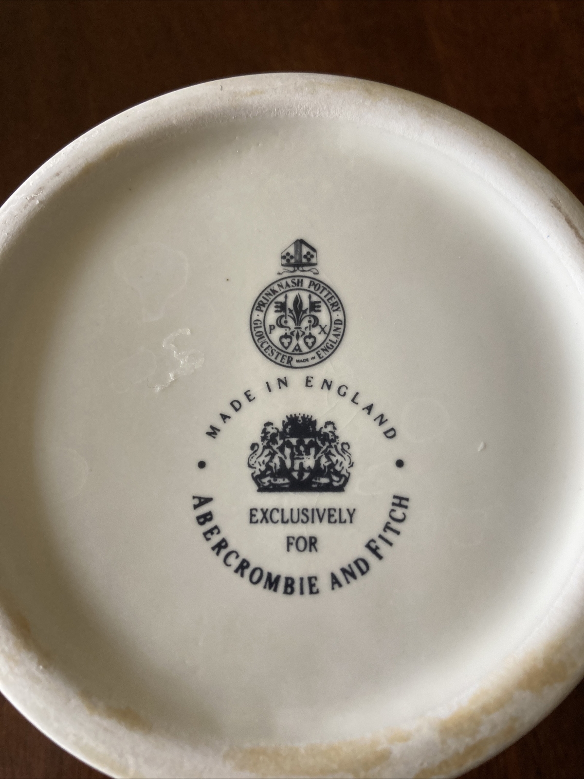 Abercrombie and Fitch Vintage Prinknash Pottery Mug White preowned EUC ...