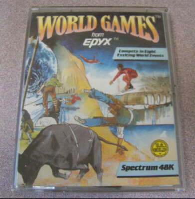 Vintage Spectrum 48k 1980s Cassette Video Game 4" X 5.5" World Games ...